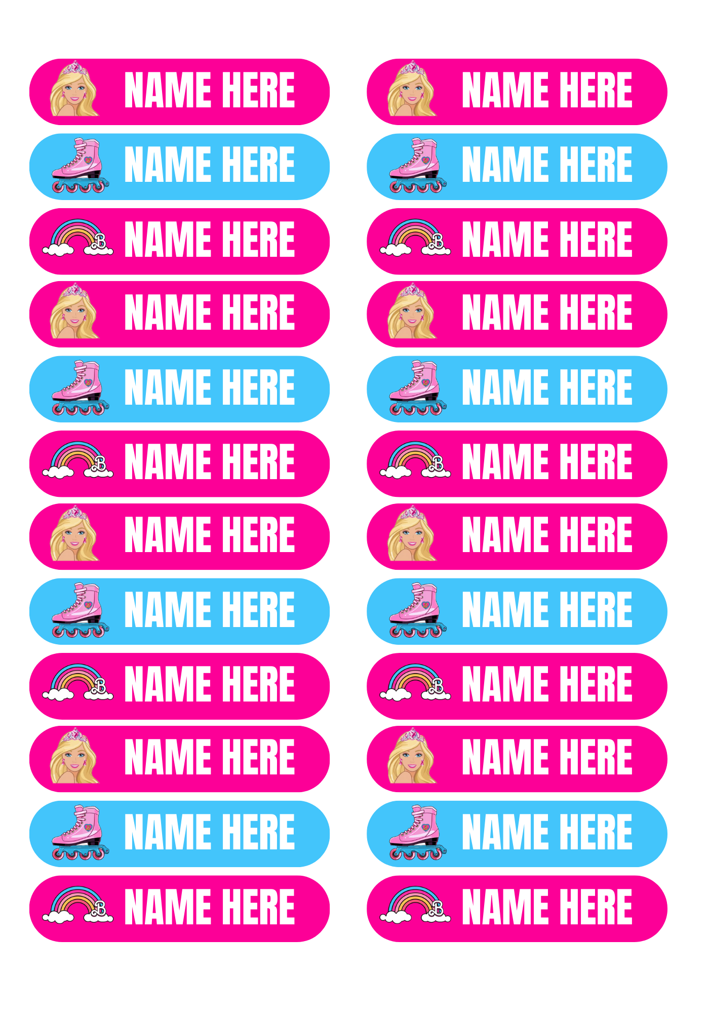 Name Label - Small Labels – DTF Print Hub - Australia