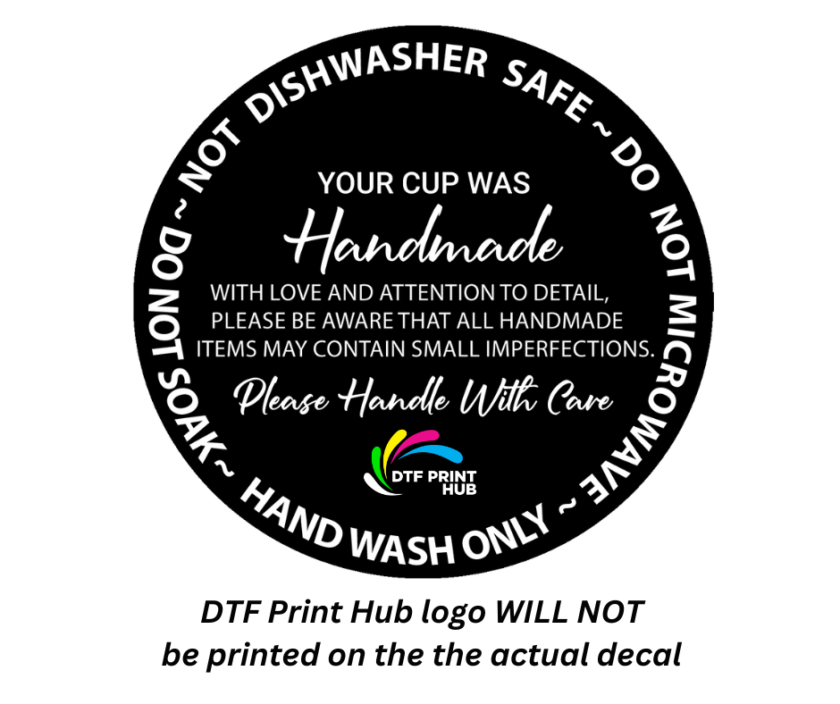 LIBBEY CAN/COFFEE MUG CARE LABELS – DTF Print Hub - Australia