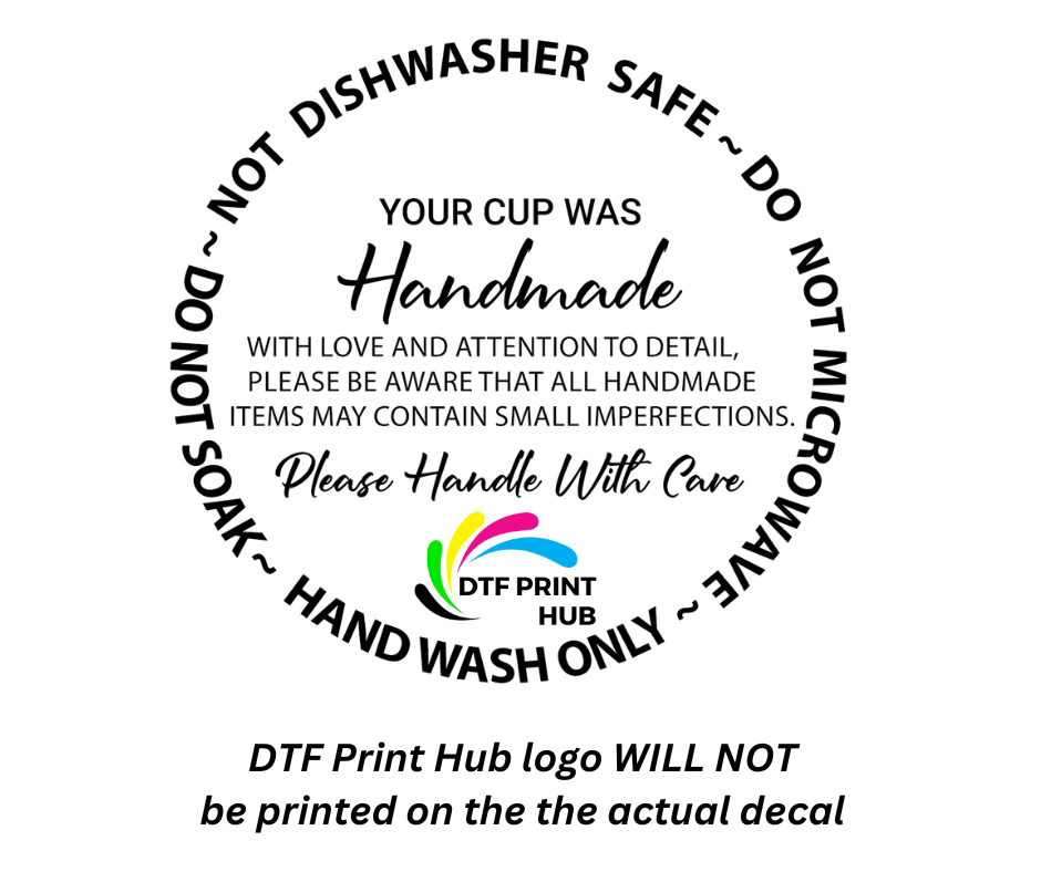 LIBBEY CAN/COFFEE MUG CARE LABELS – DTF Print Hub - Australia