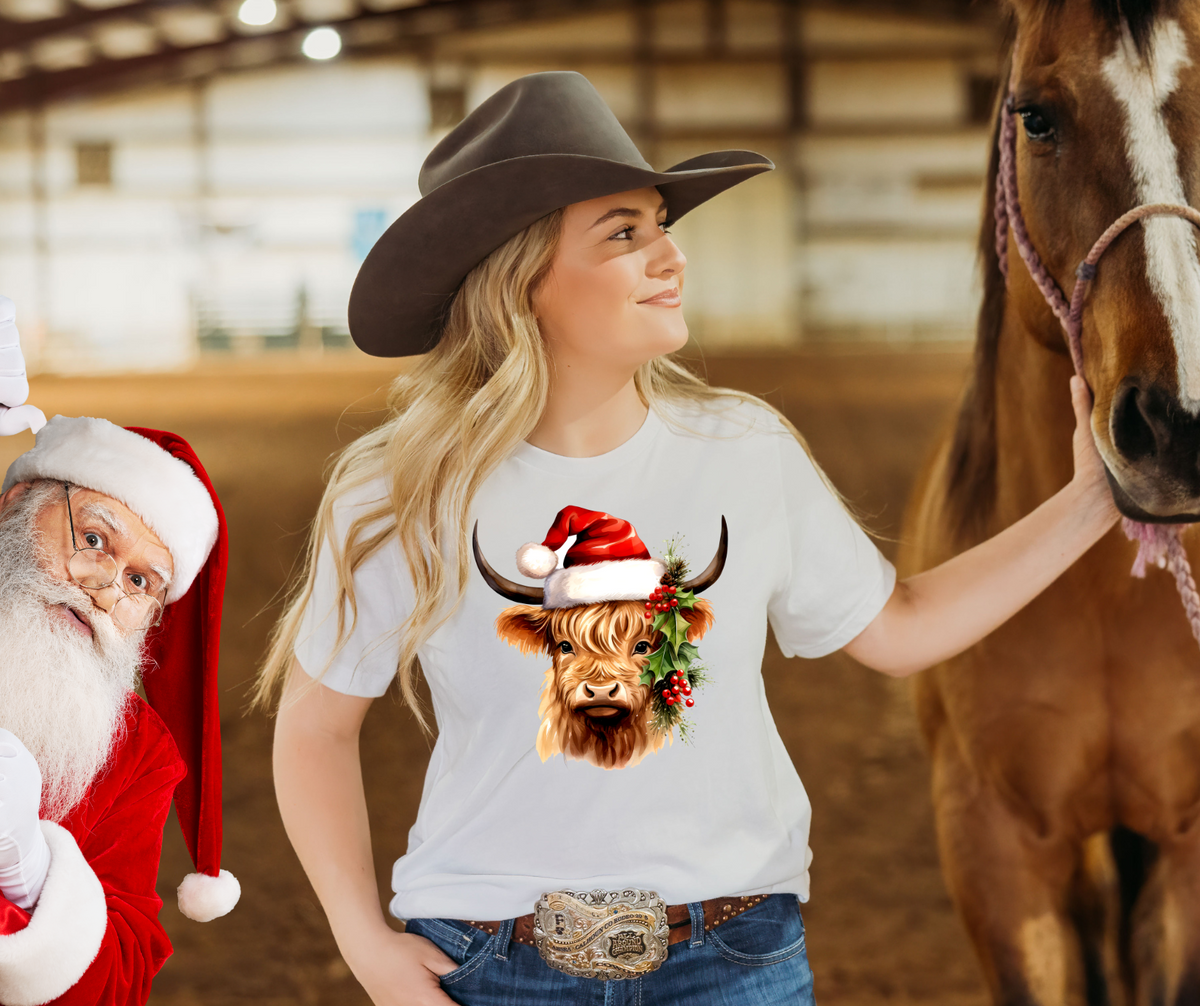 CHRISTMAS HIGHLANDER COW – DTF Print Hub - Australia